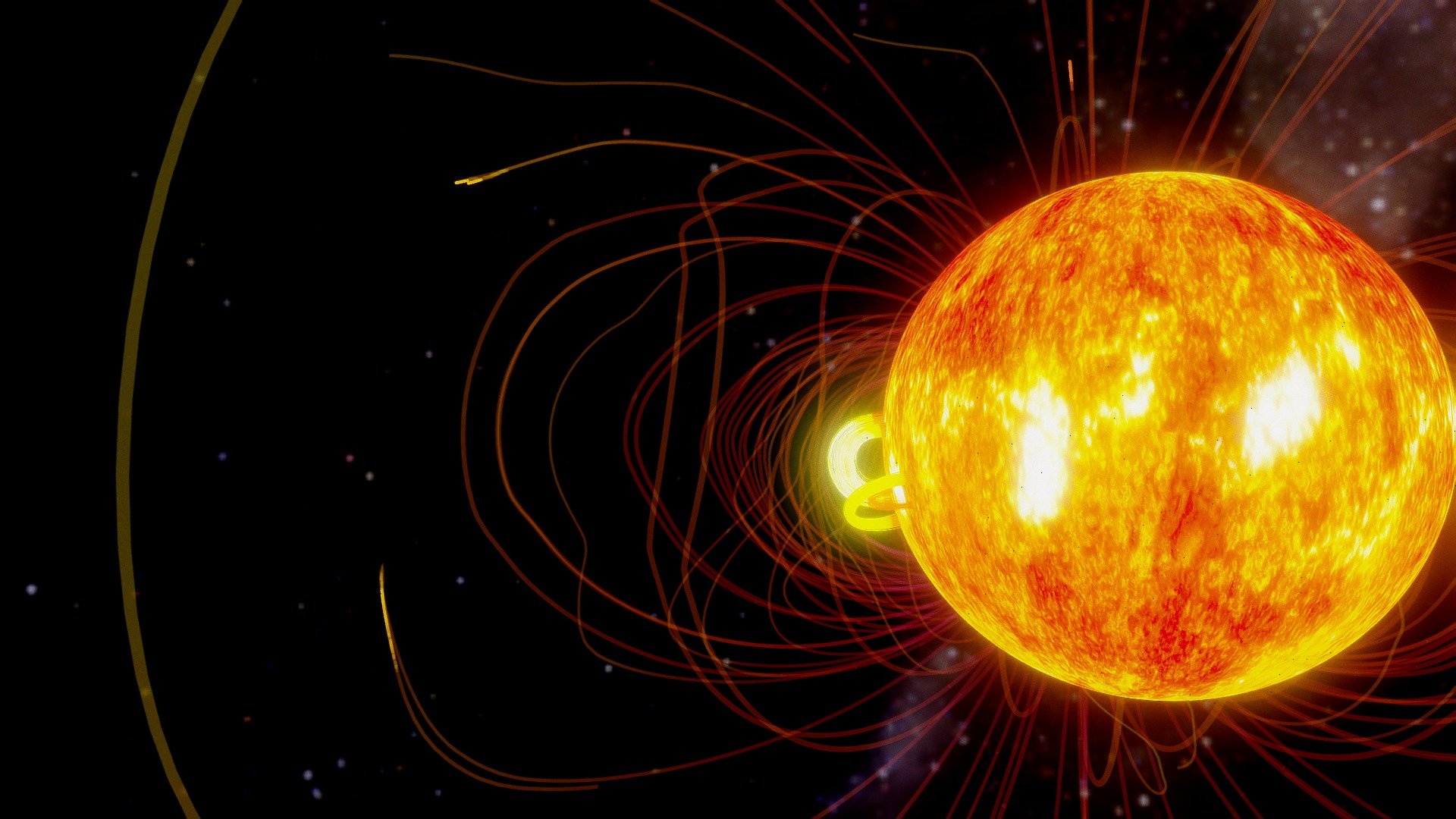 A magnetic perspective of a solar active region - Download Free 3D ...