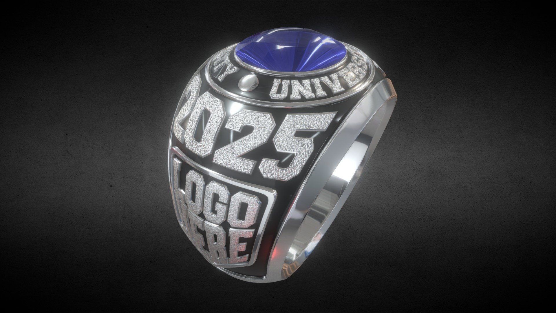University/College Ring - 3D model by Iitchan25 (@25Iitchan) [dcad374 ...