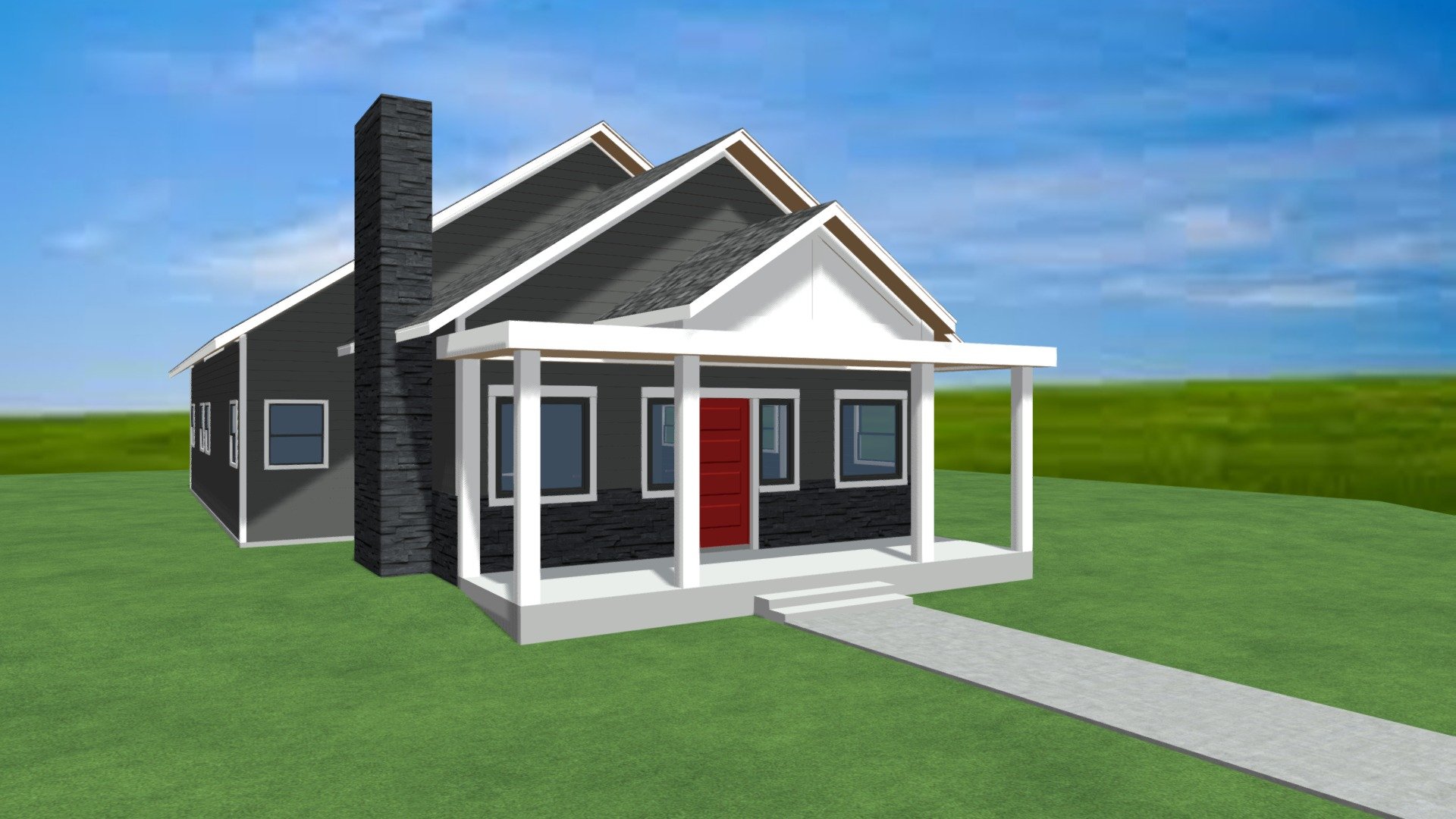 La Farge - 360 spin model of 3D house - 3D model by Render3DQuick ...
