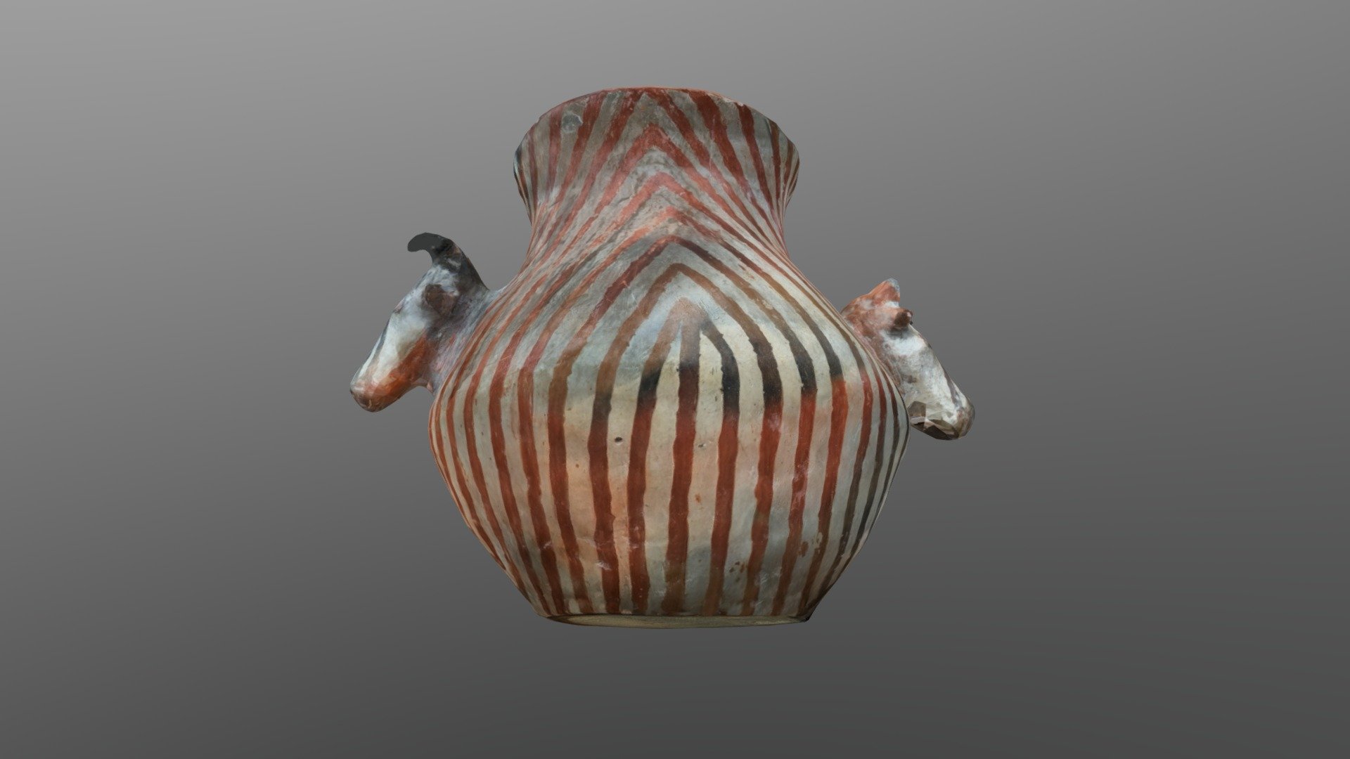 Neolithic painted terracotta container - 3D model by Studio Napeo ...