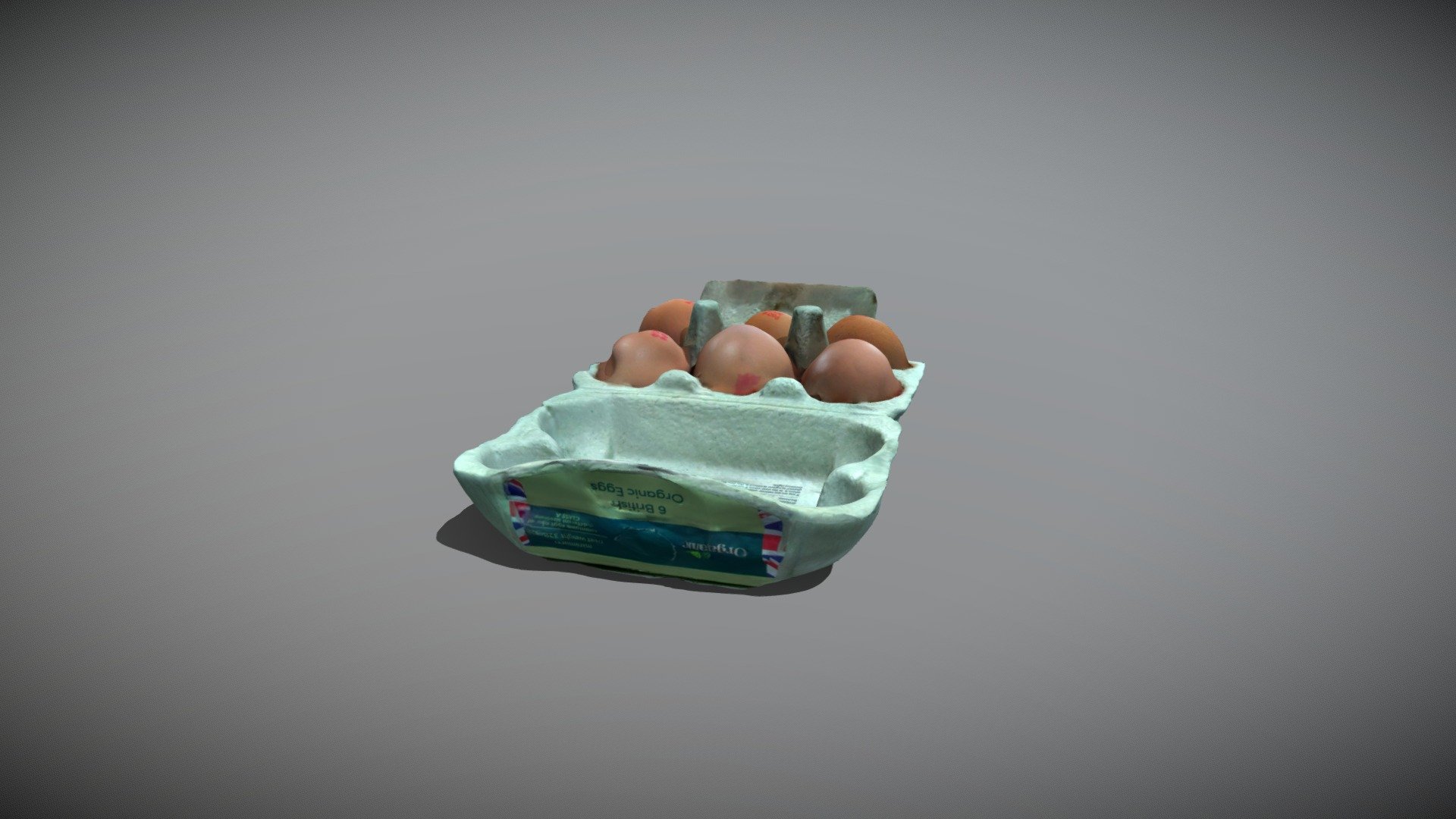 Half Dozen Eggs - Open - Download Free 3D model by The Scan Man (@TheScanMan) [dcb2fa4] - Sketchfab