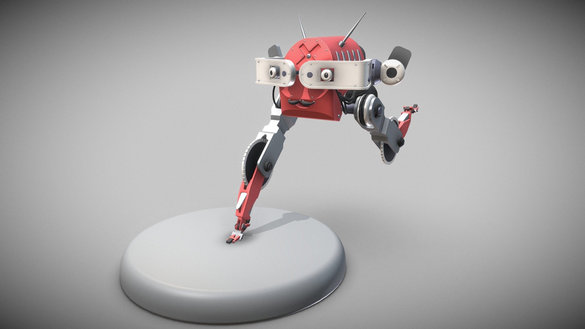Cute Bot - 3D model by demonkleenr [dcb37c6] - Sketchfab