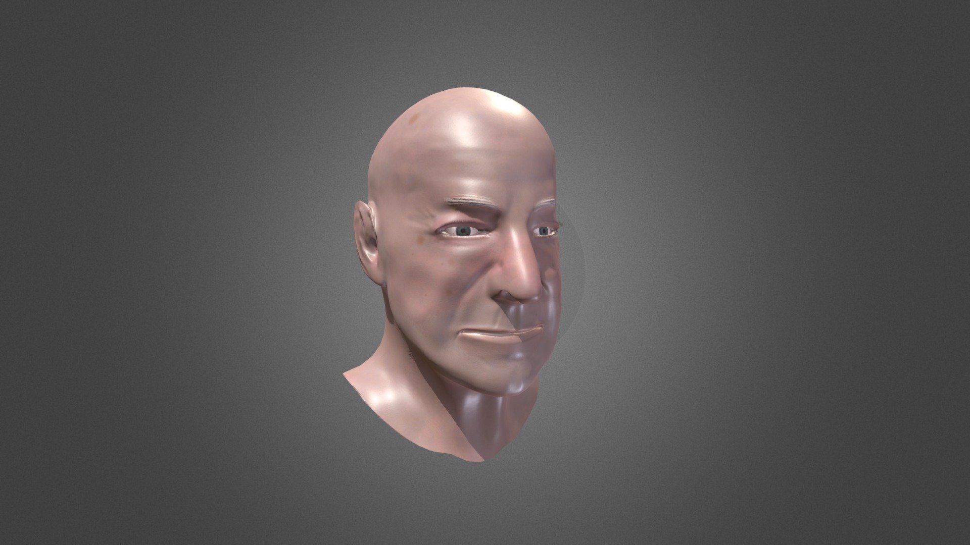 Patrick Stewart - 3D model by Juan Zamorano (@JCZamorano) [dcb4588 ...