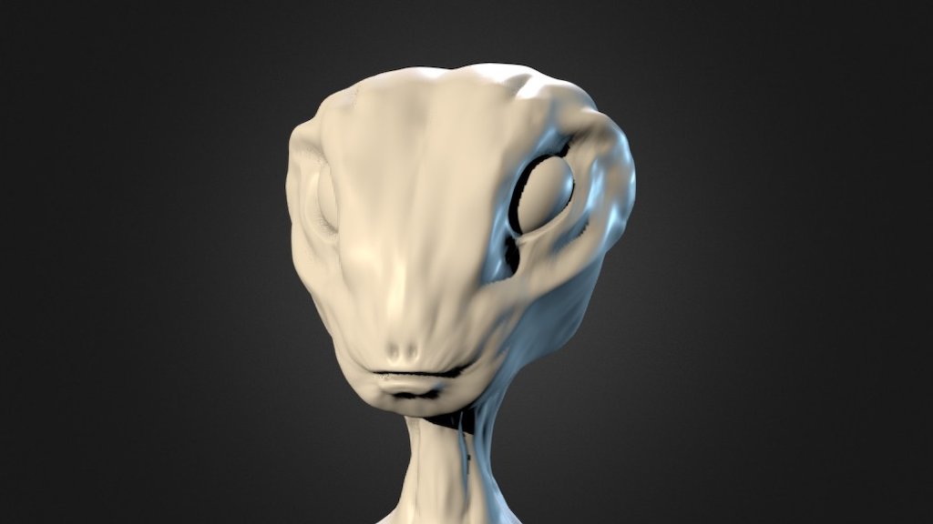 ALIEN BUST - 3D model by xLancerr [dcb52cd] - Sketchfab