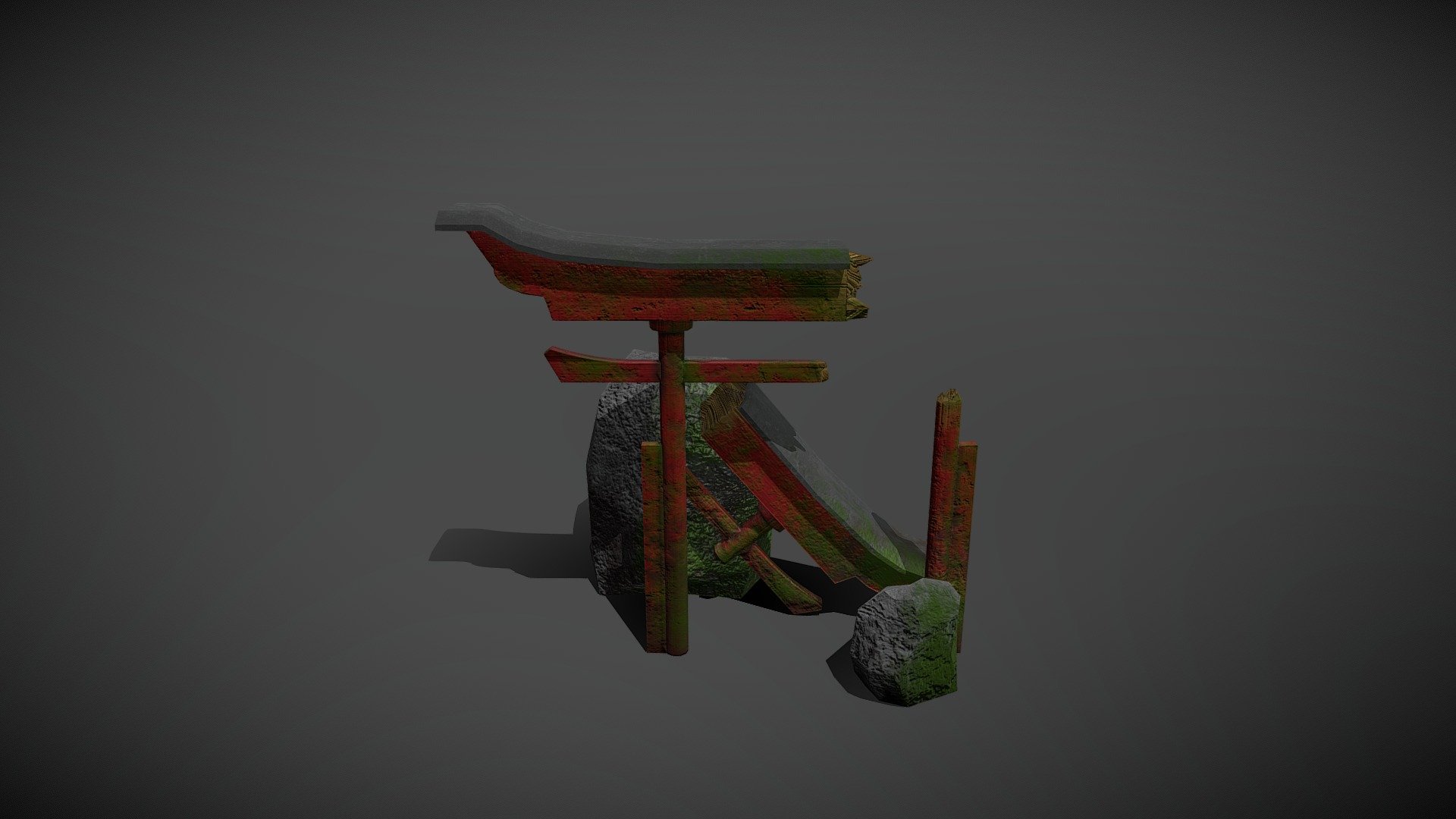 Torri Gate - 3D model by T.Jarman [dcb6e70] - Sketchfab