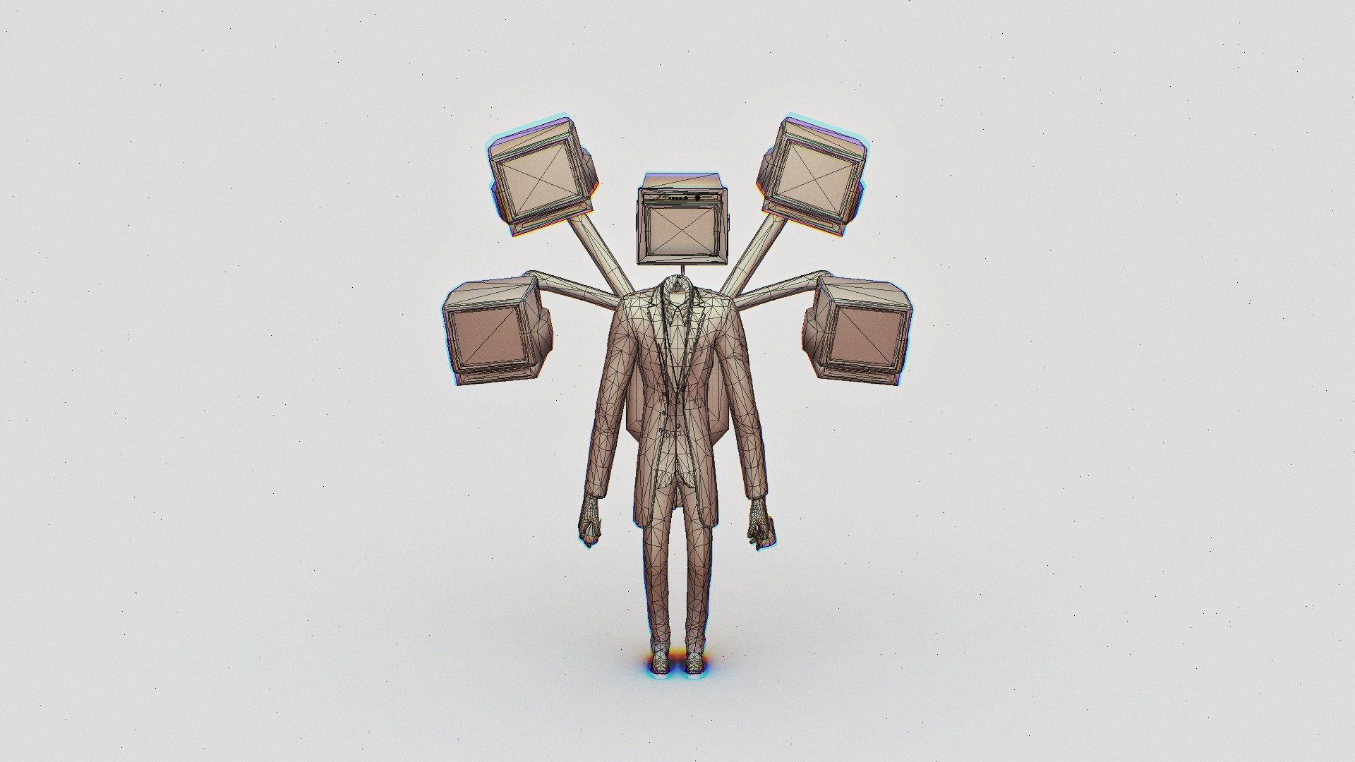 Wip-large-tv-man - 3D model by fukyu7982 [dcb9063] - Sketchfab