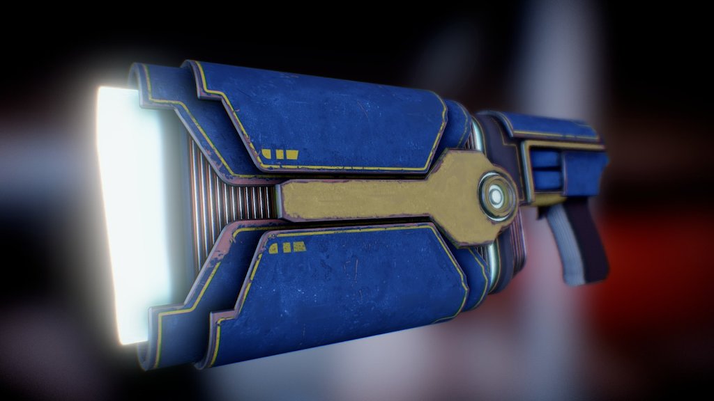 Laser Pistol - 3D model by Bent Polygon (@sporeos) [dcb9bb7] - Sketchfab