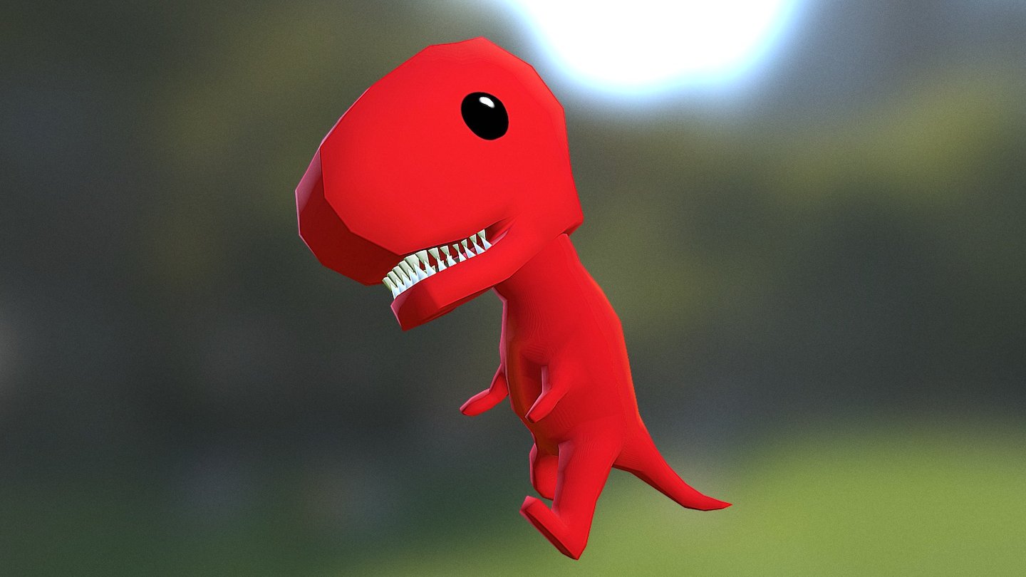 Chibi T-Rex - 3D model by Thiago Ferraro (@thiagoferraro) [dcba967 ...