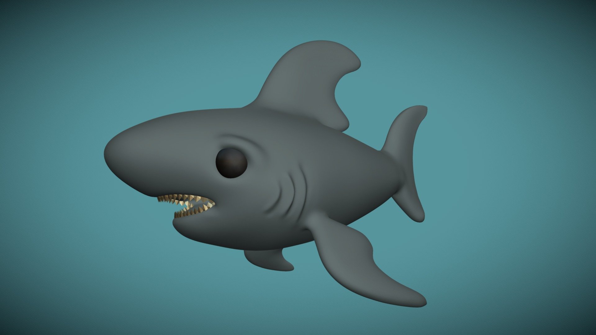 Cartoon Shark - Download Free 3D model by Aleksander Chirkov (@volandon ...