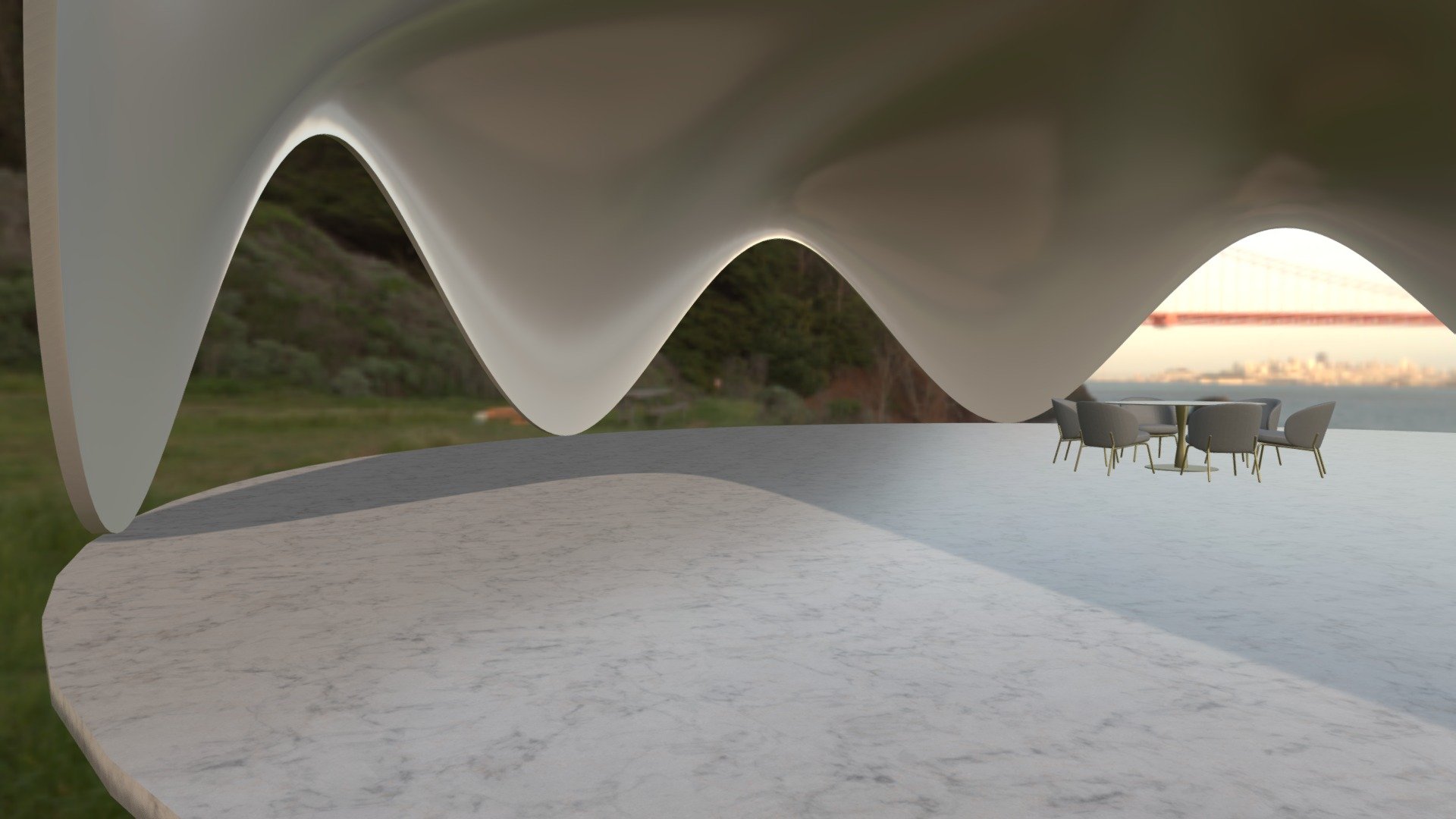 Organic pavilion #2 (Meeting room RA) - Buy Royalty Free 3D model by ...