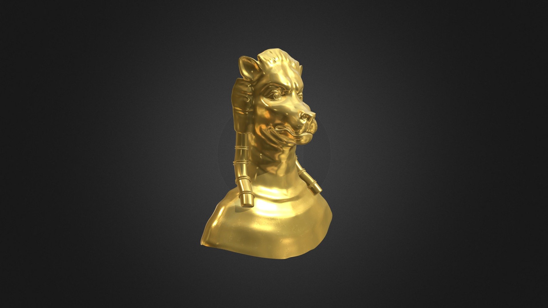 Tanit Face of Baal (Punic Goddess) - 3D model by Goldenmadina [dcc00b0 ...