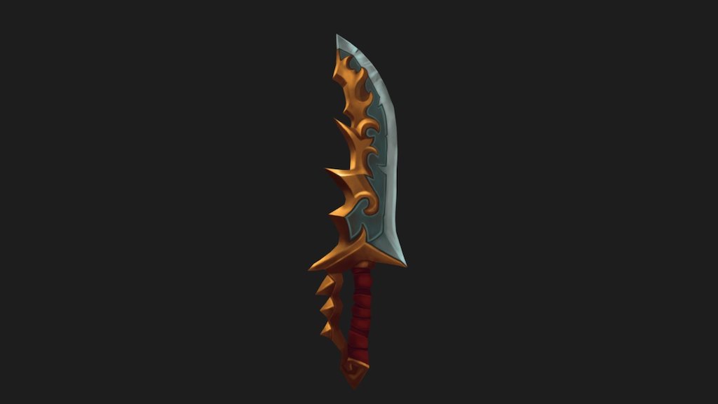 Hand Painted Sword - 3D model by klautier [dcc0869] - Sketchfab