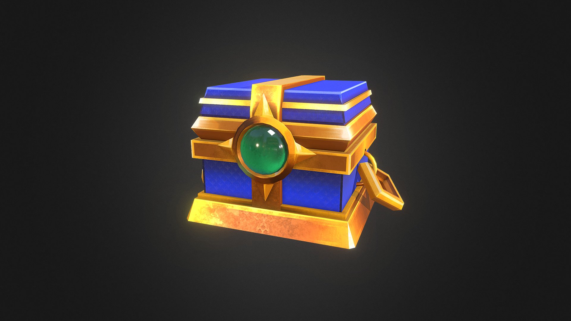 Fantasy Strongbox #1 - 3D model by Ricardo (@Rickysens65) [dcc1b3b ...