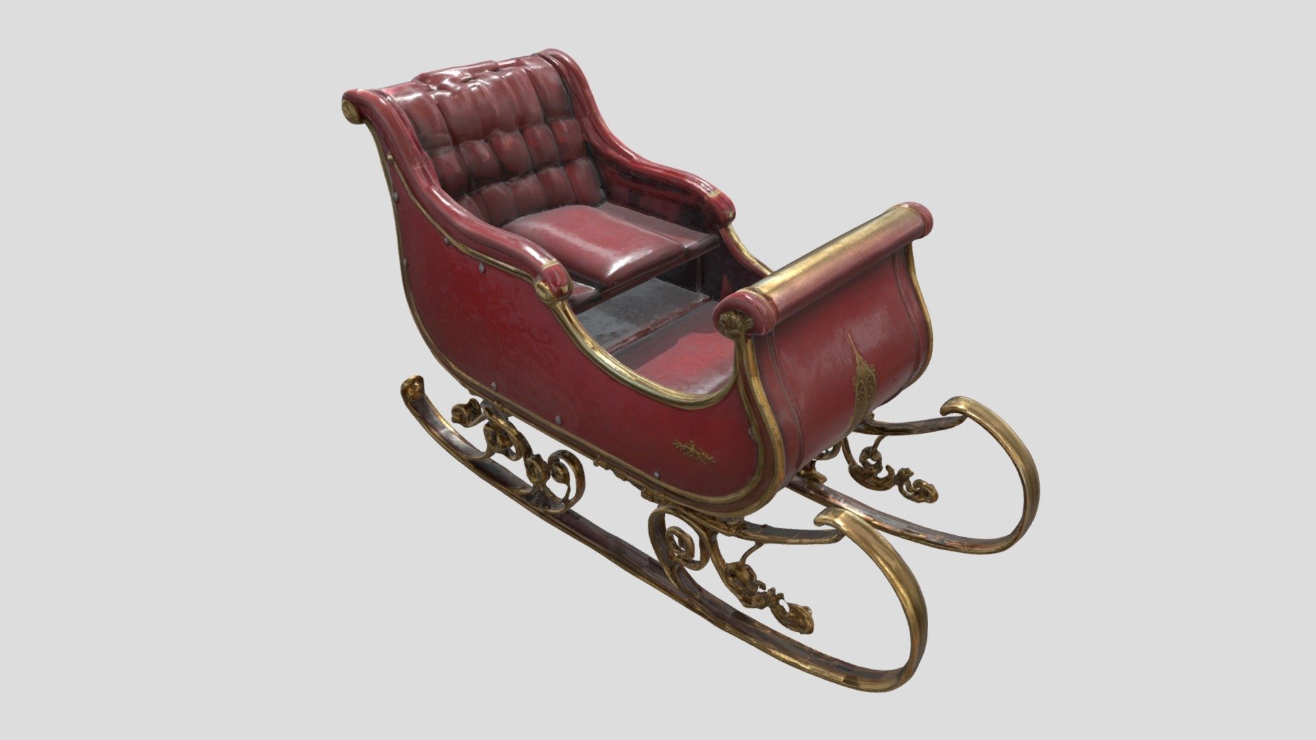 Hyper-Realistic Sleigh - 3D model by Elizter [dcc1ffe] - Sketchfab