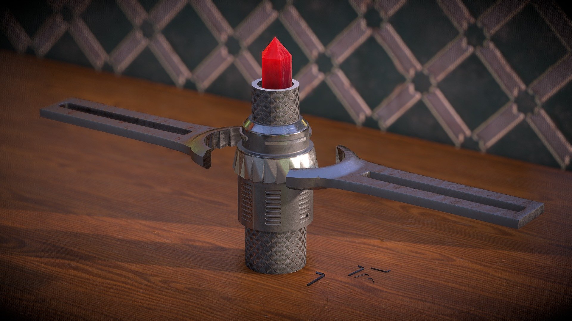 Futuristic Crystal Spark Plug self Challenge - Download Free 3D model ...
