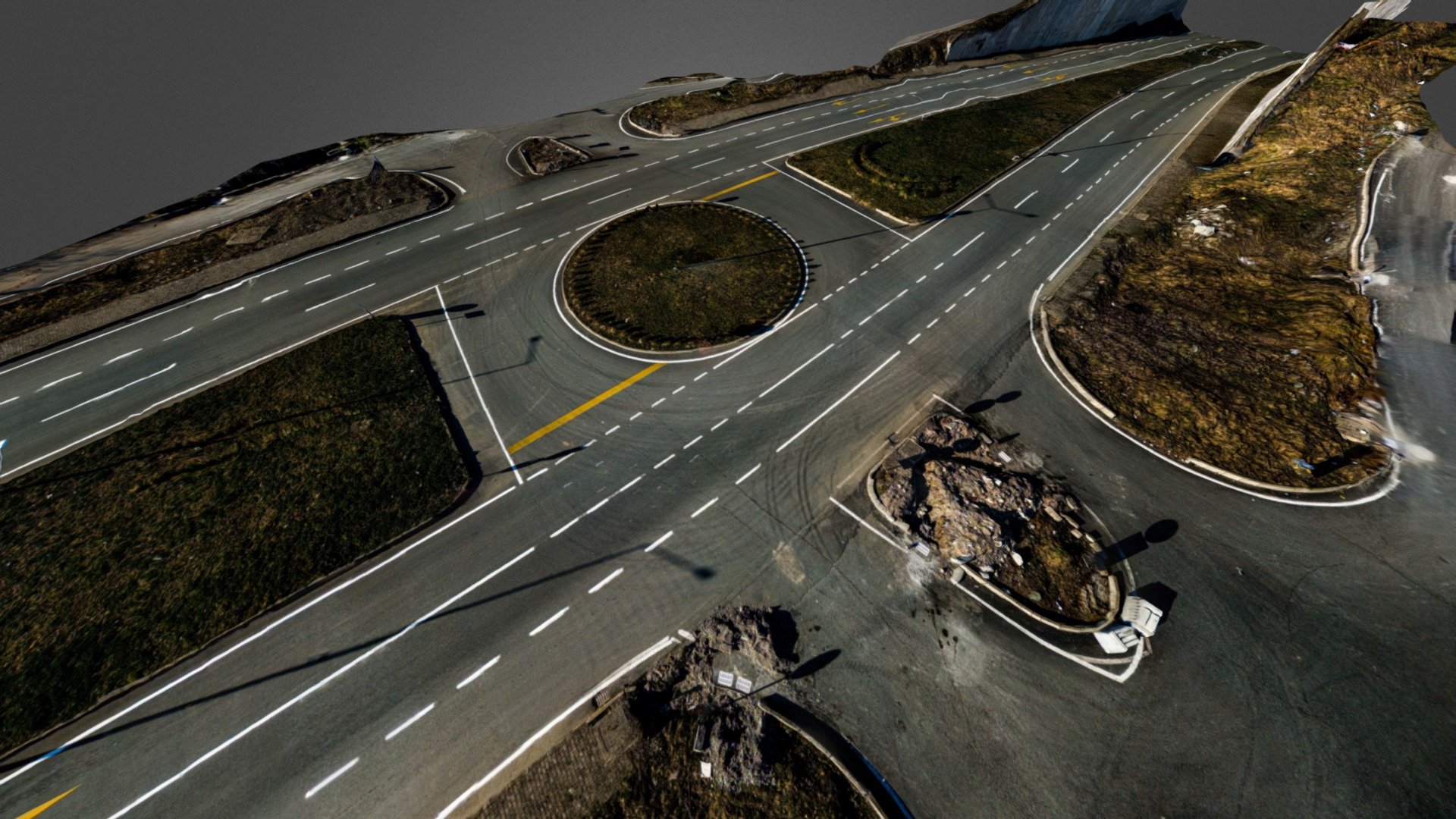 Road Asset - Roundabout (Raw Scan) - Buy Royalty Free 3D model by ...