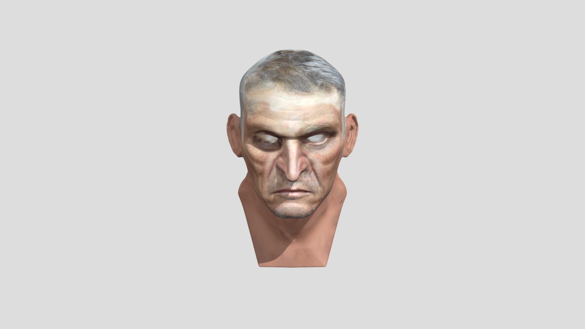 Male head made on ZBrush - 3D model by Cam161 [dcc8dbe] - Sketchfab