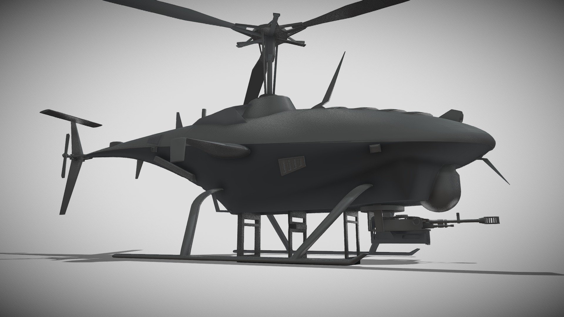 BAS-750 Tigershark Unmanned Helicopter - 3D model by KillCaptureDestroy (@jloiacono82) [dcc9453 ...
