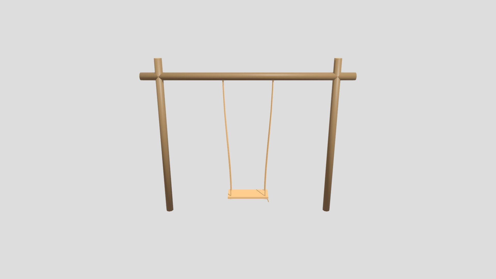 Wooden Swing - Download Free 3D model by sakuramoto [dcca618] - Sketchfab