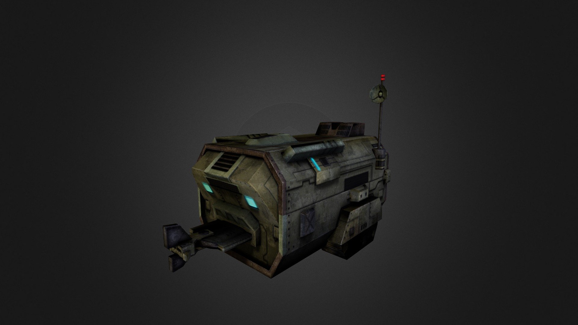 Futuristic Trailer - 3D model by glebvontrier [dccb0db] - Sketchfab