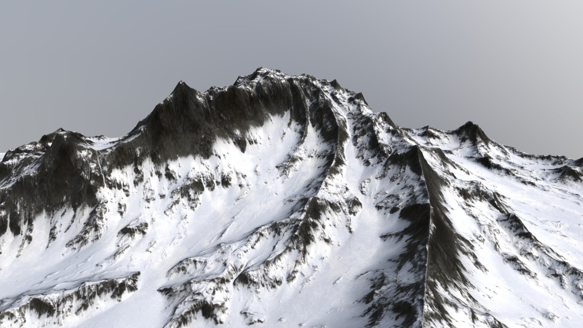 Snowy Mountain - Landscape - Buy Royalty Free 3D model by RitorDP ...