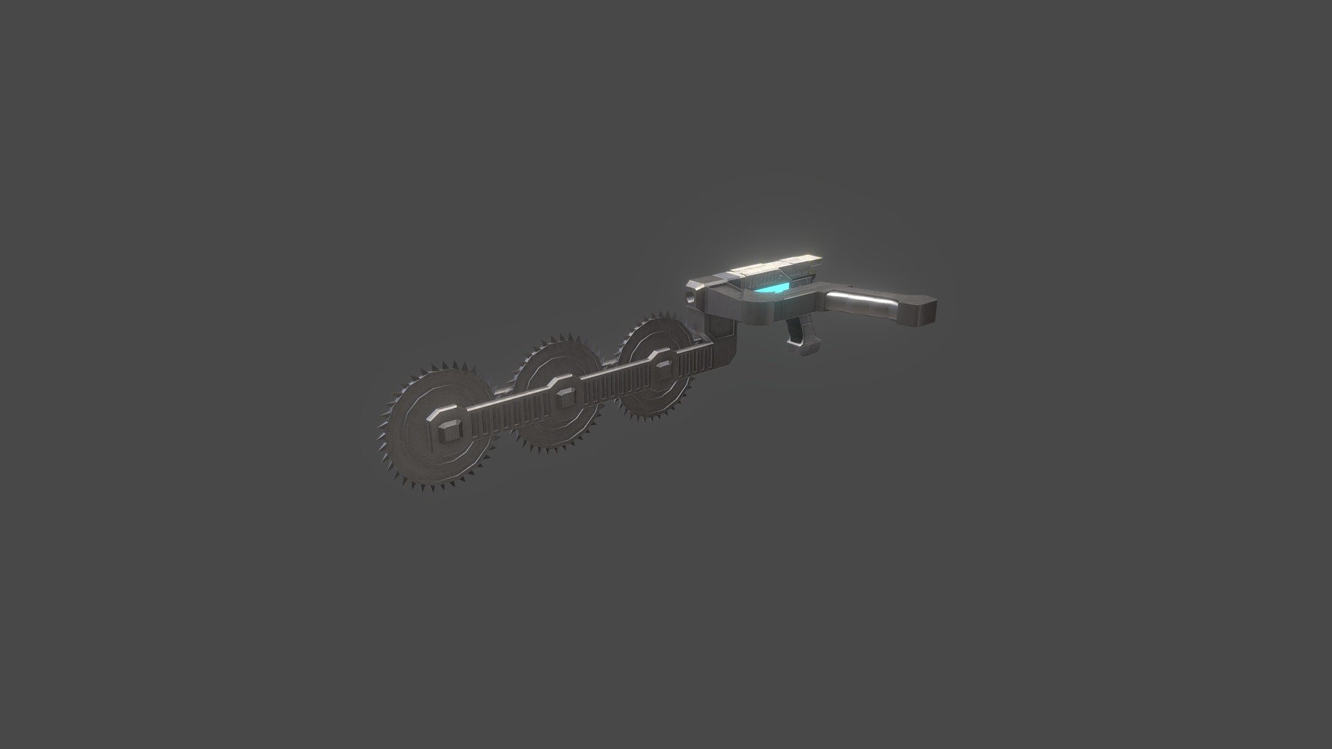 Sci-fi Pistol - Saw Module - 3D model by Klausbdl [dccbc3d] - Sketchfab