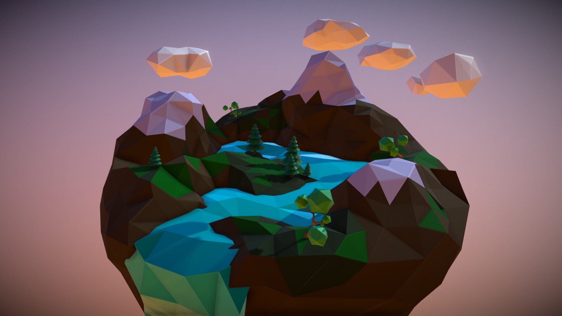 Low Poly Environment - 3D model by ShayonShak [dcccd6c] - Sketchfab