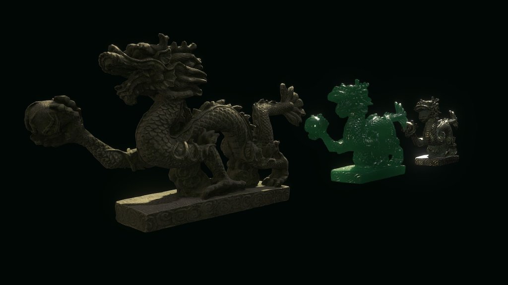 Dragon Materialtests - 3D model by mhart [dcccdd2] - Sketchfab