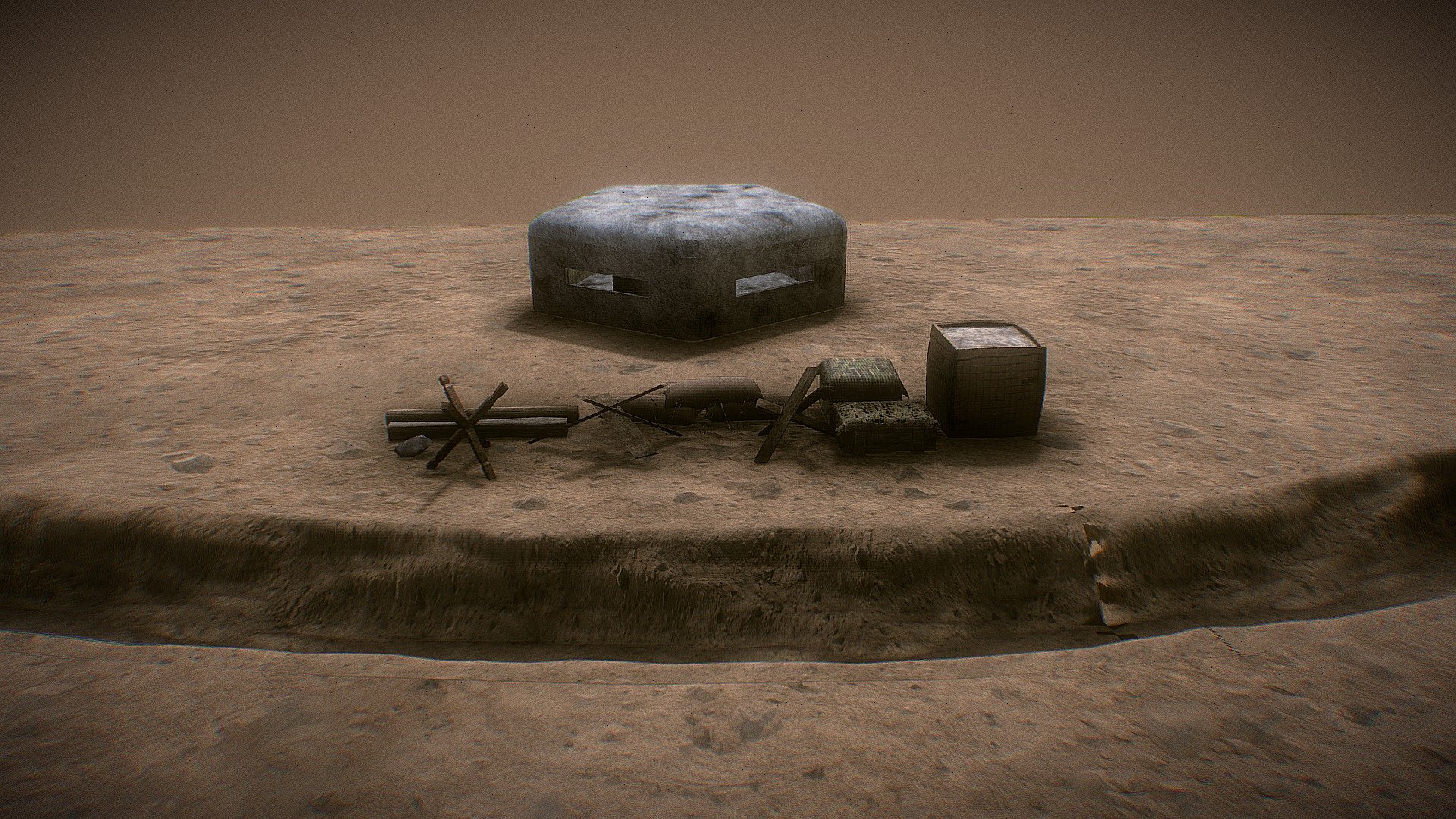 Battlefield Pack - Download Free 3D model by Blenderust (@narighillya ...