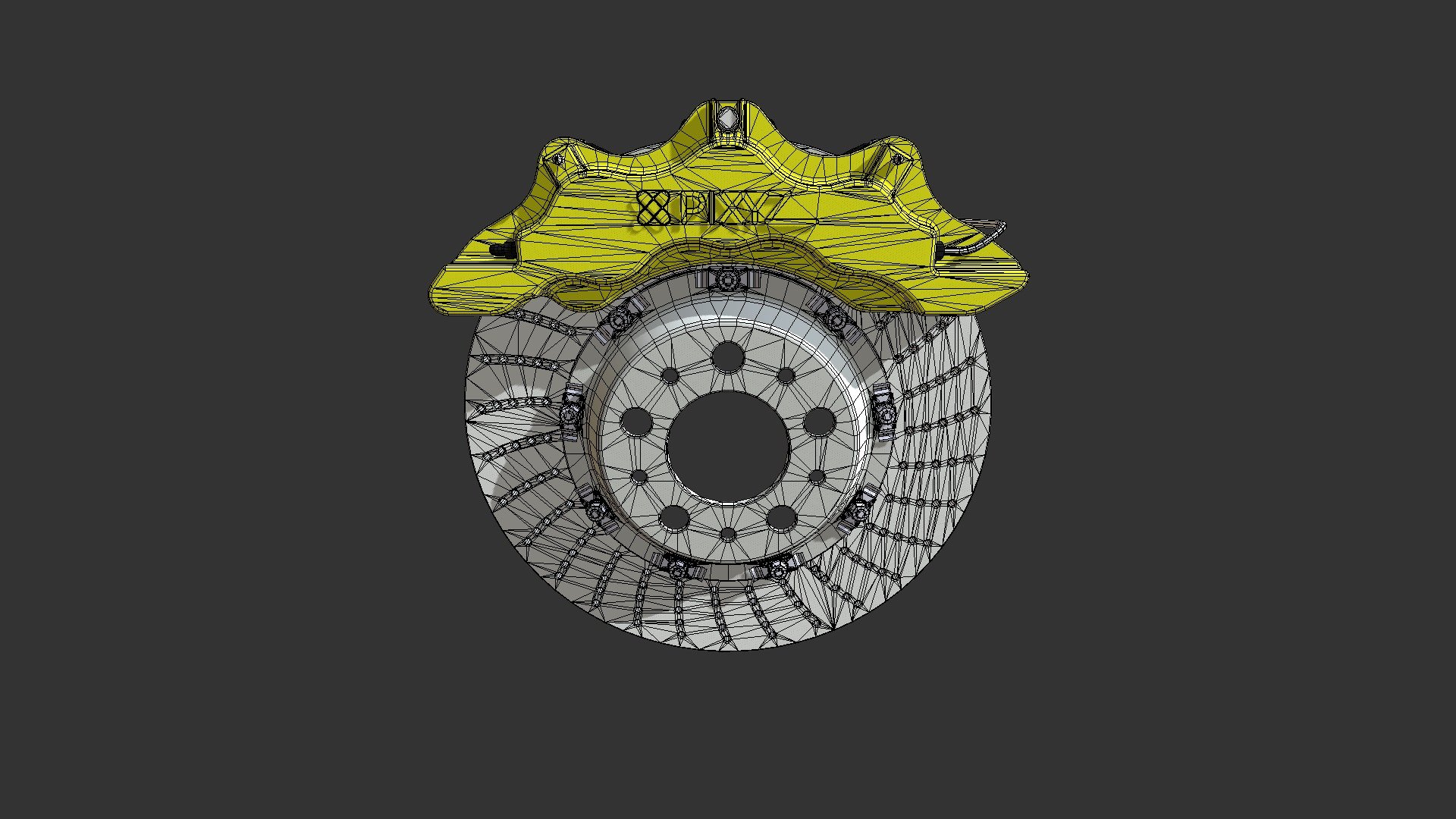 Brake Disk - 3D model by bangslosan [dcd1db8] - Sketchfab
