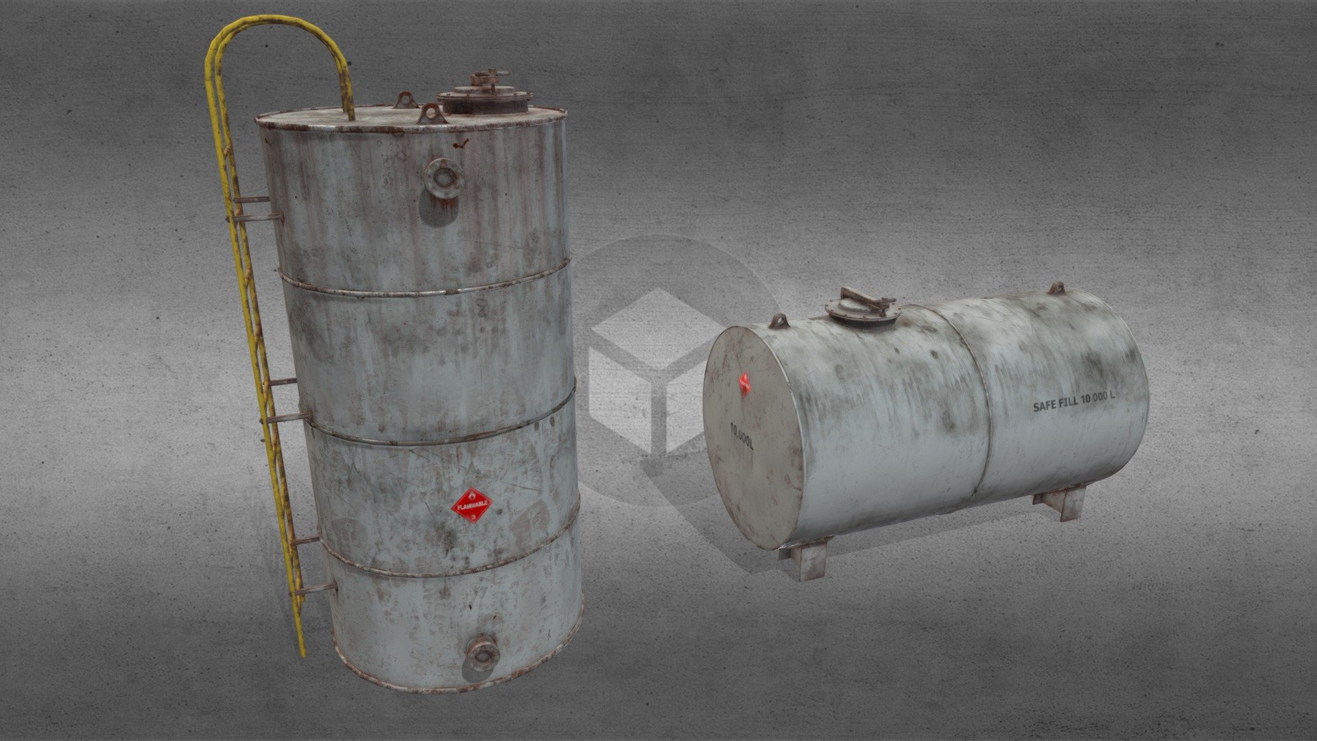 4K Realistic Fuel Tanks - 3D model by LostPlaces [dcd37f5] - Sketchfab