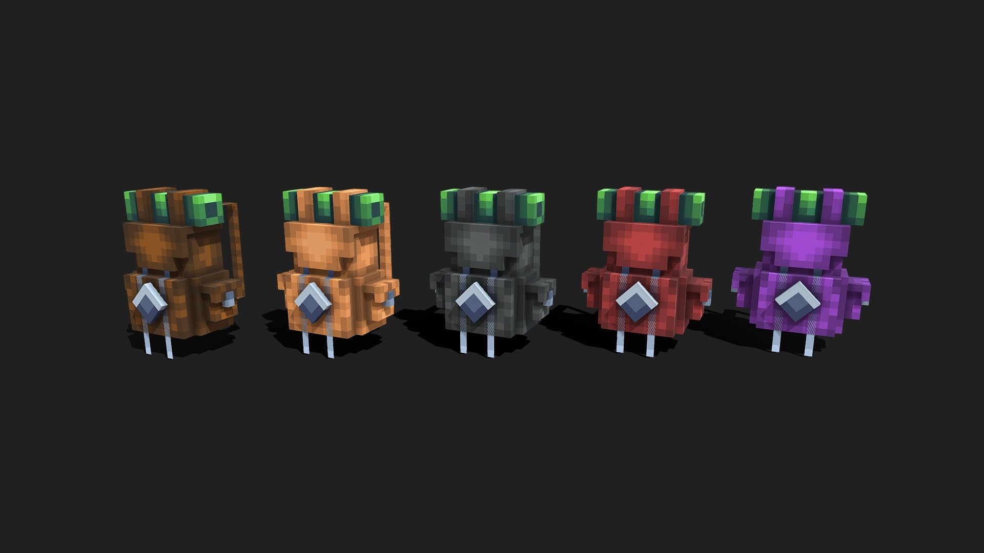 Backpack Bundle - 3D model by Polygony (@polygonymc) [dcd42be] - Sketchfab
