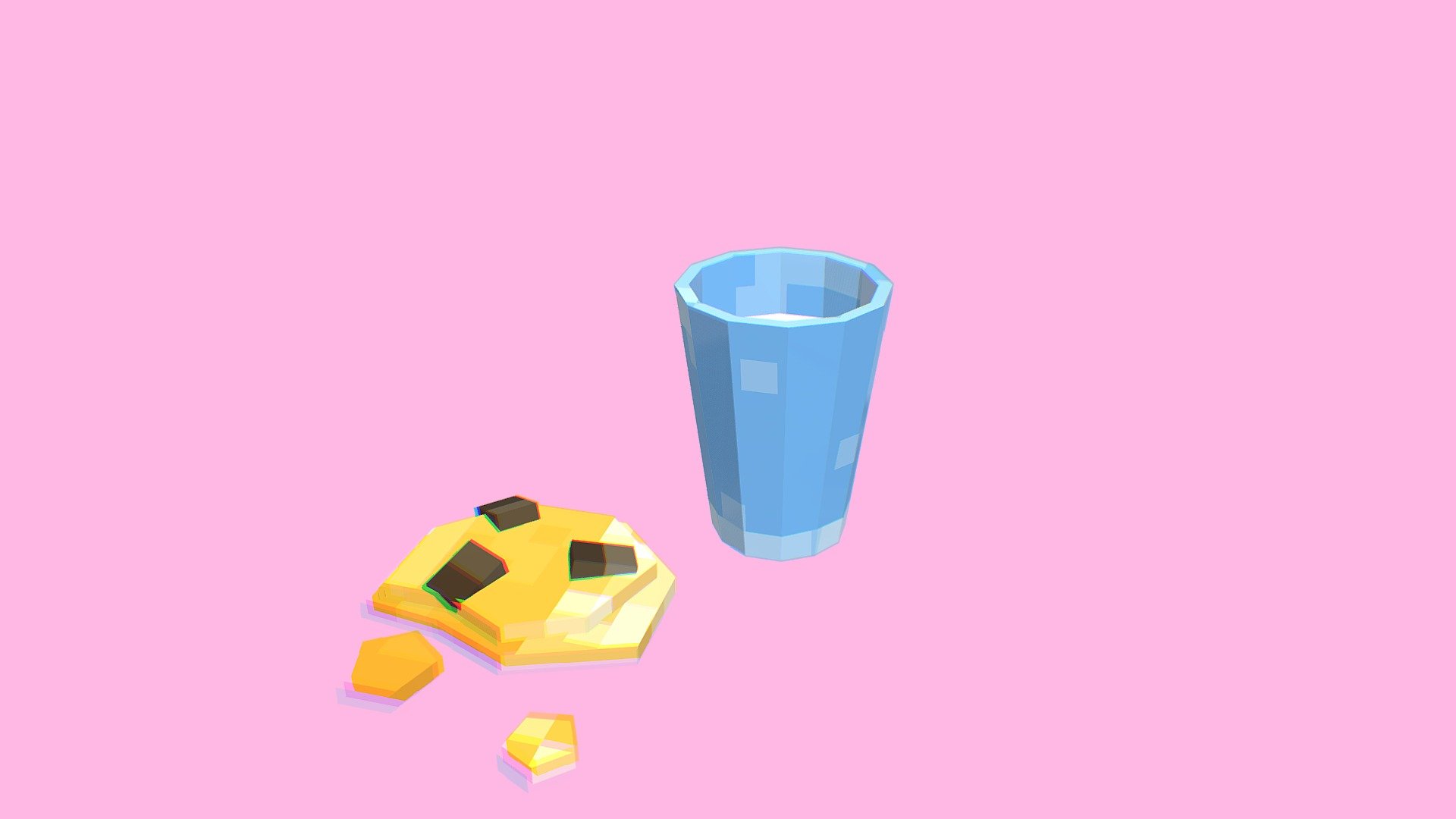 Milk And Cookies - Download Free 3D model by PeaShooter_King ...