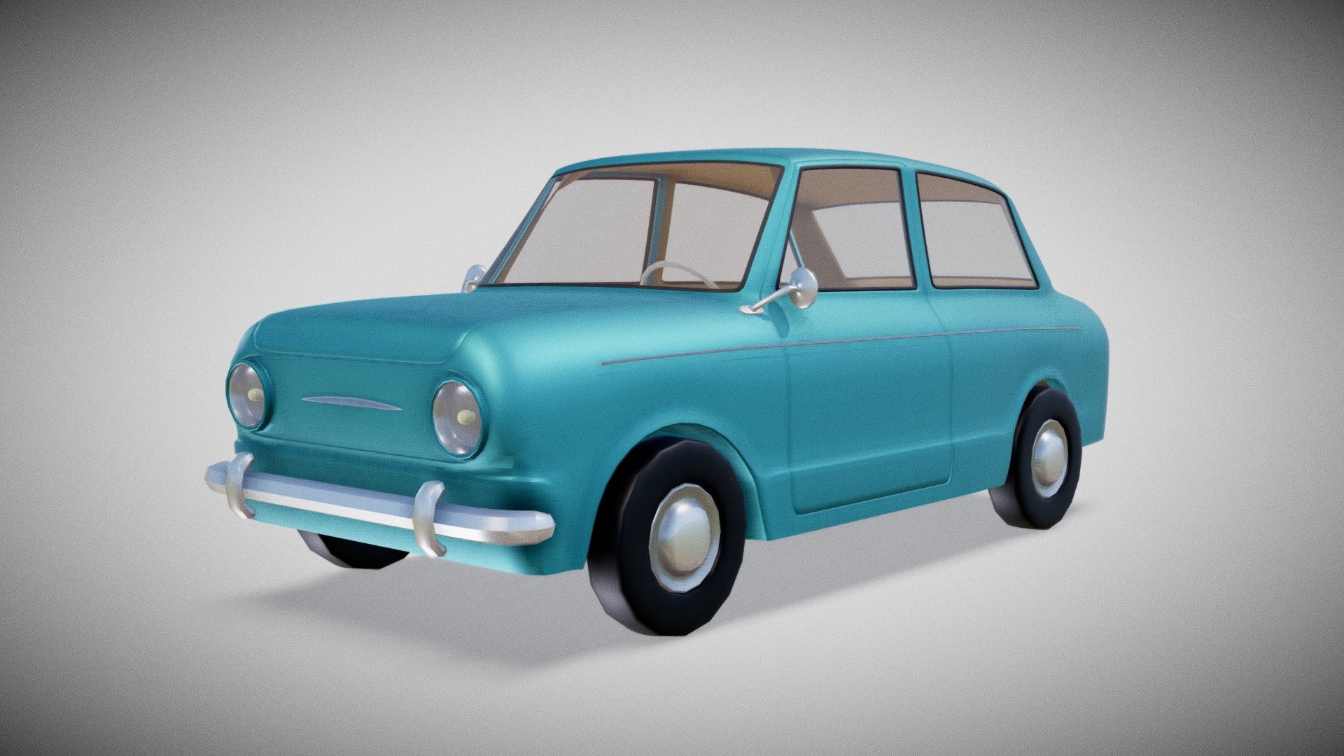 Vintage Car - 3D model by 3Divan [dcdcd9c] - Sketchfab