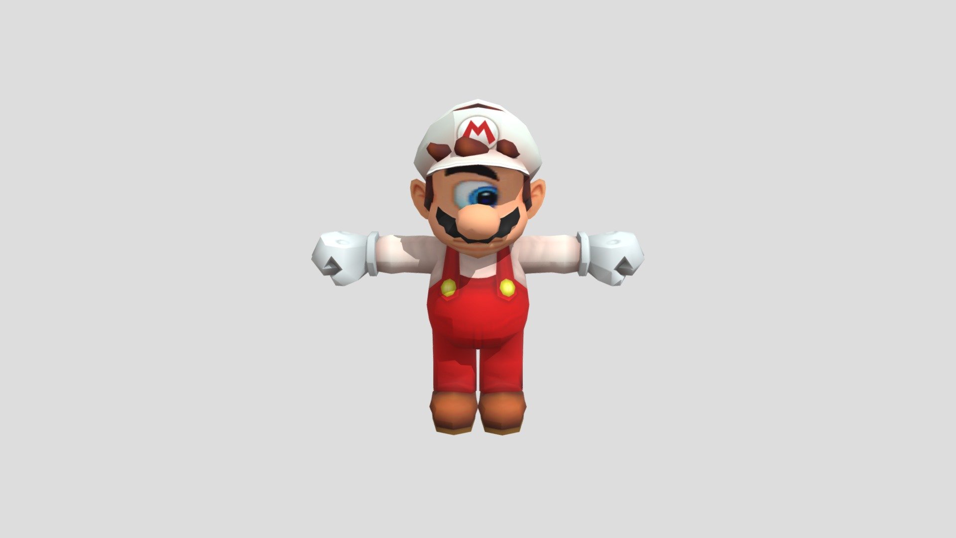 3DS Fire Mario - Download Free 3D model by DokigerElRojito [dcdf6a3] - Sketchfab