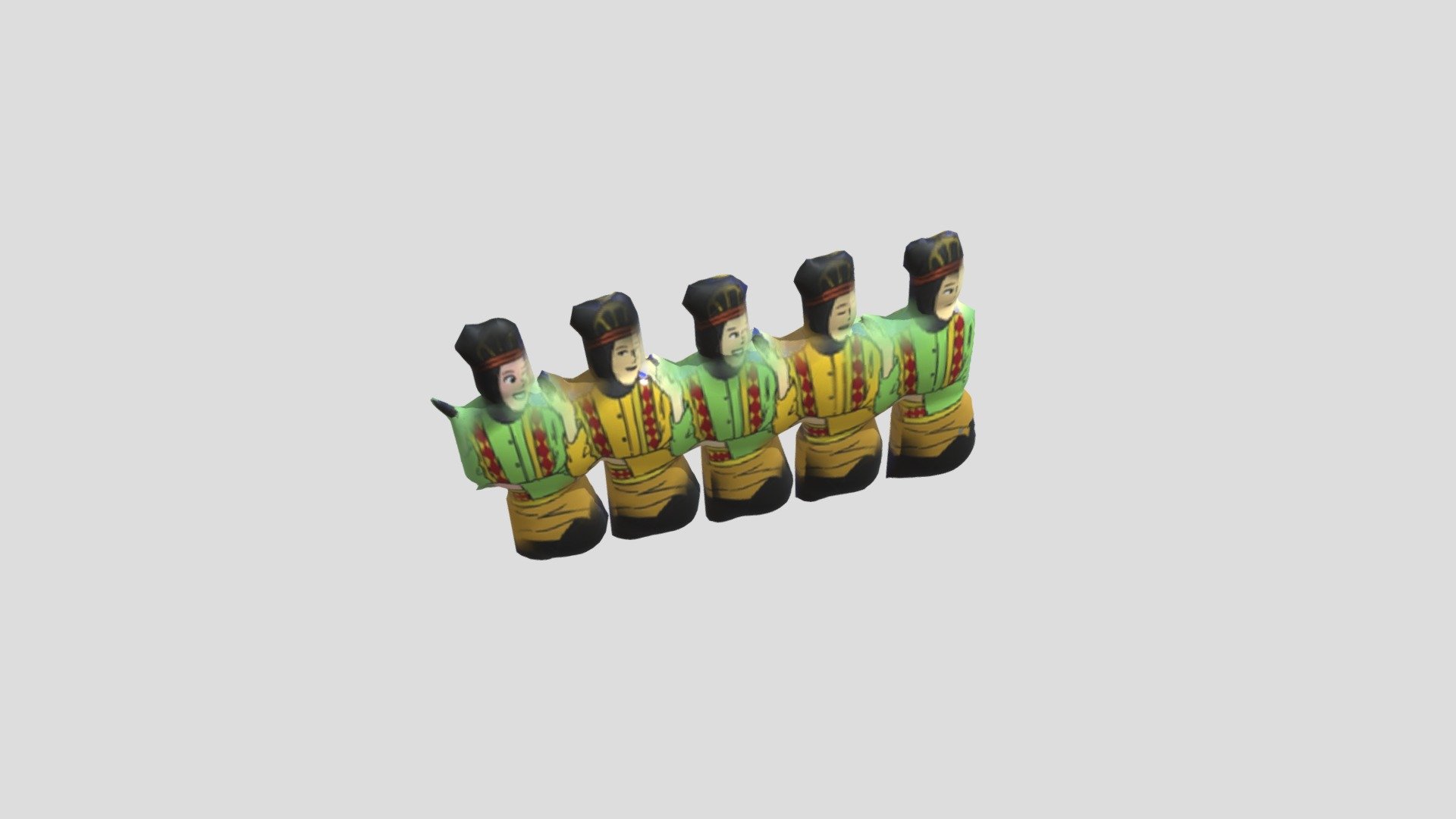 tari saman - 3D model by kelompokmedia648 [dce1d79] - Sketchfab