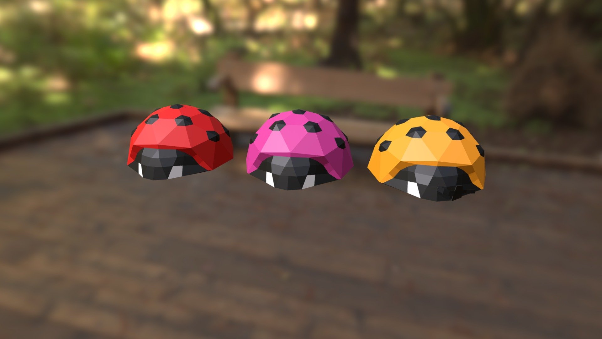 Ladybugs 3d - Download Free 3D model by SLAVNa [dce2877] - Sketchfab