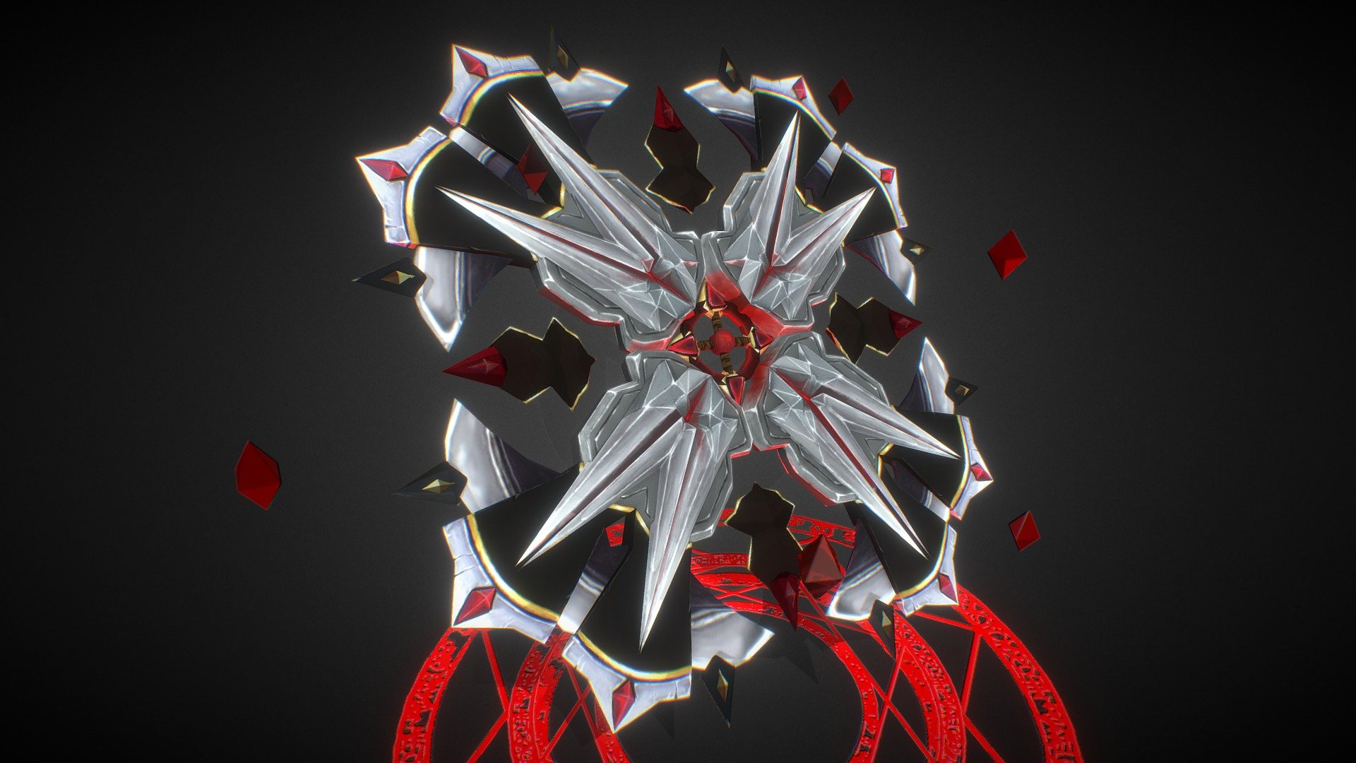 Crimson Tempest Chakram - Weaponcraft - Buy Royalty Free 3D model by ...