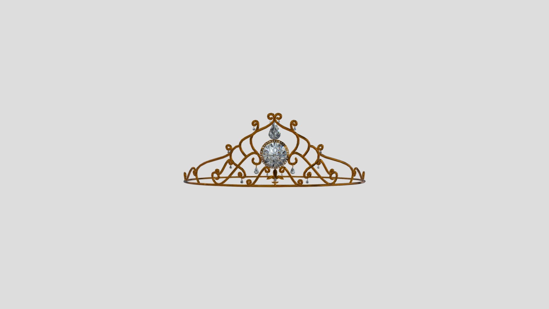 First Completed Blender Project - Tiara - Download Free 3D model by ...