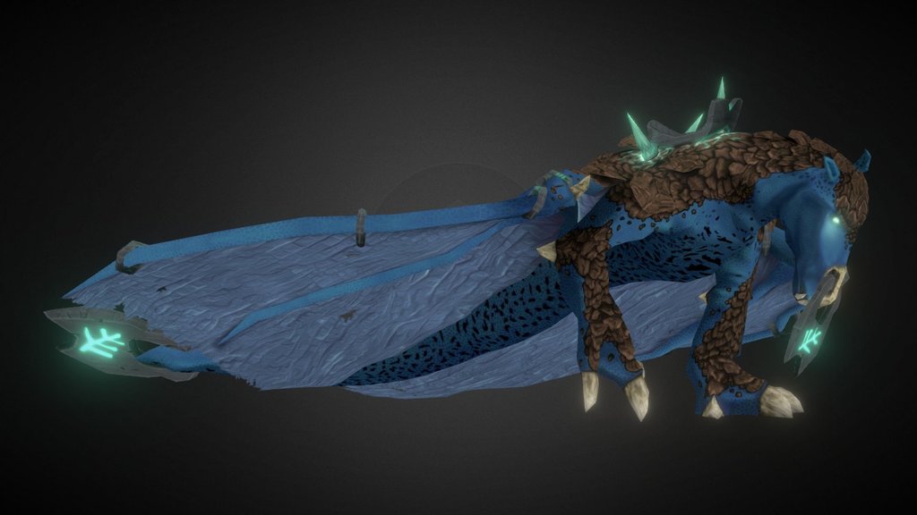 Shantak - Walk Cycle - 3D model by deanmpatton [dce8b46] - Sketchfab