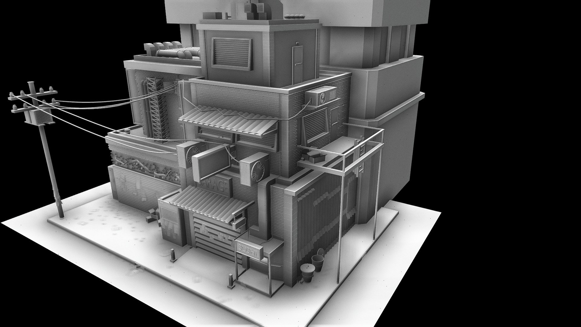 Street - 3D model by At_Felix [dcee270] - Sketchfab