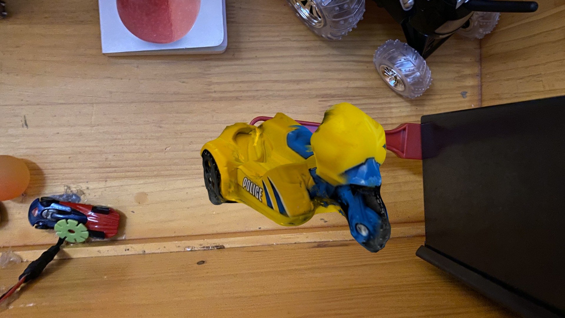 Yellow police motorcycle - Download Free 3D model by HelpUSEscape.com ...