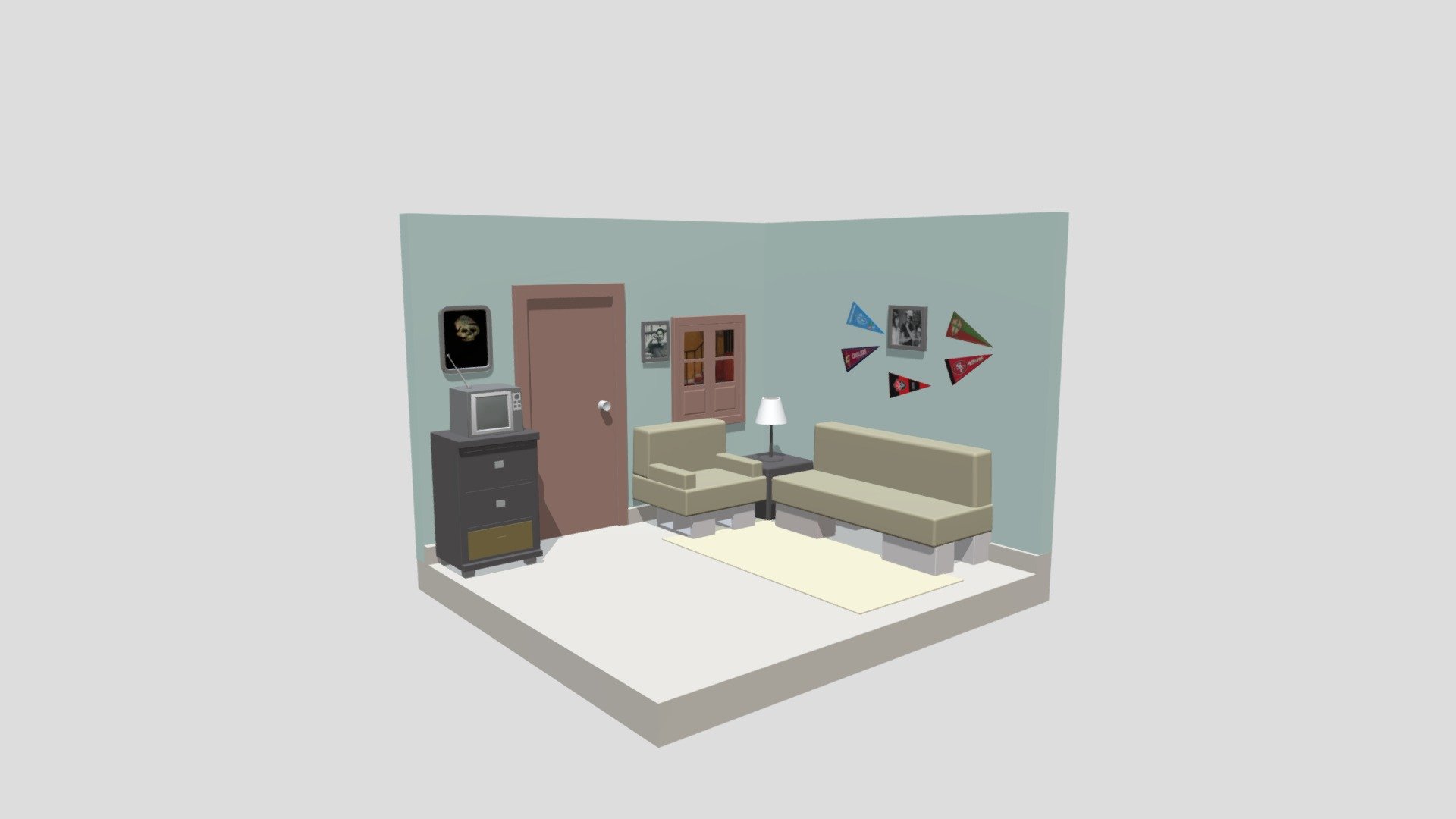 Casa do Seu Madruga - Diorama - 3D model by Felipe_113 [dcef39f ...