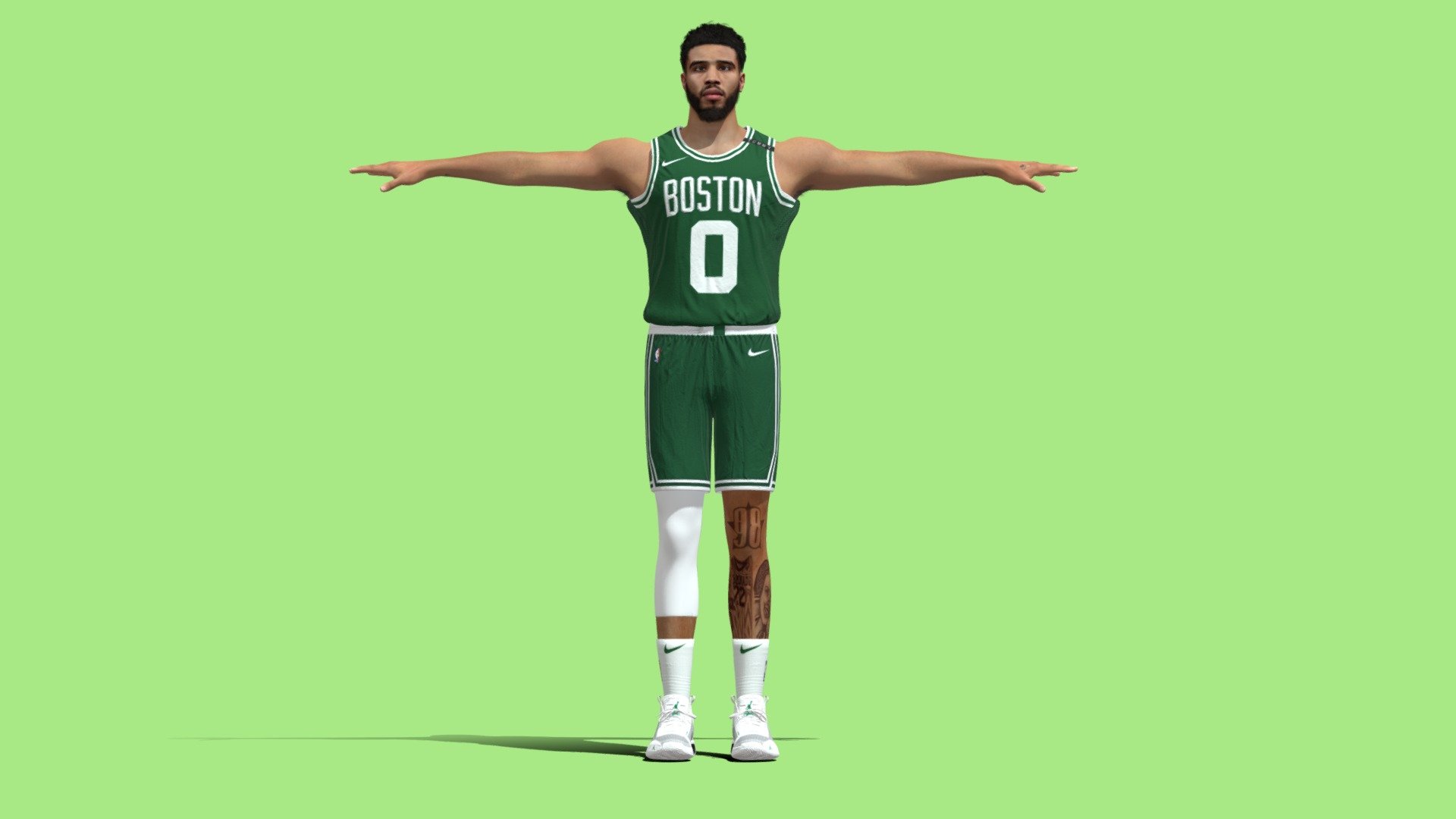 T-Pose Rigged Jayson Tatum Boston Celtics NBA - 3D model by 3dpassion ...