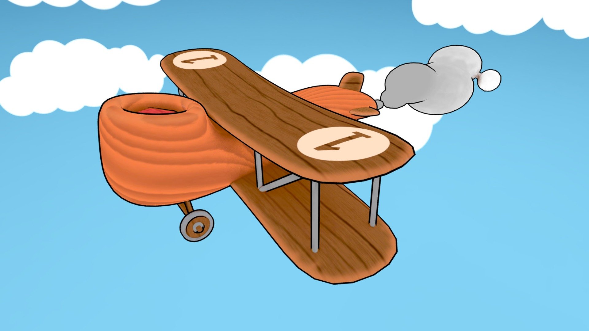 Smoke pipe plane - 3D model by Ivor Pajković (@Weirdrabbit) [dcf1e1e ...