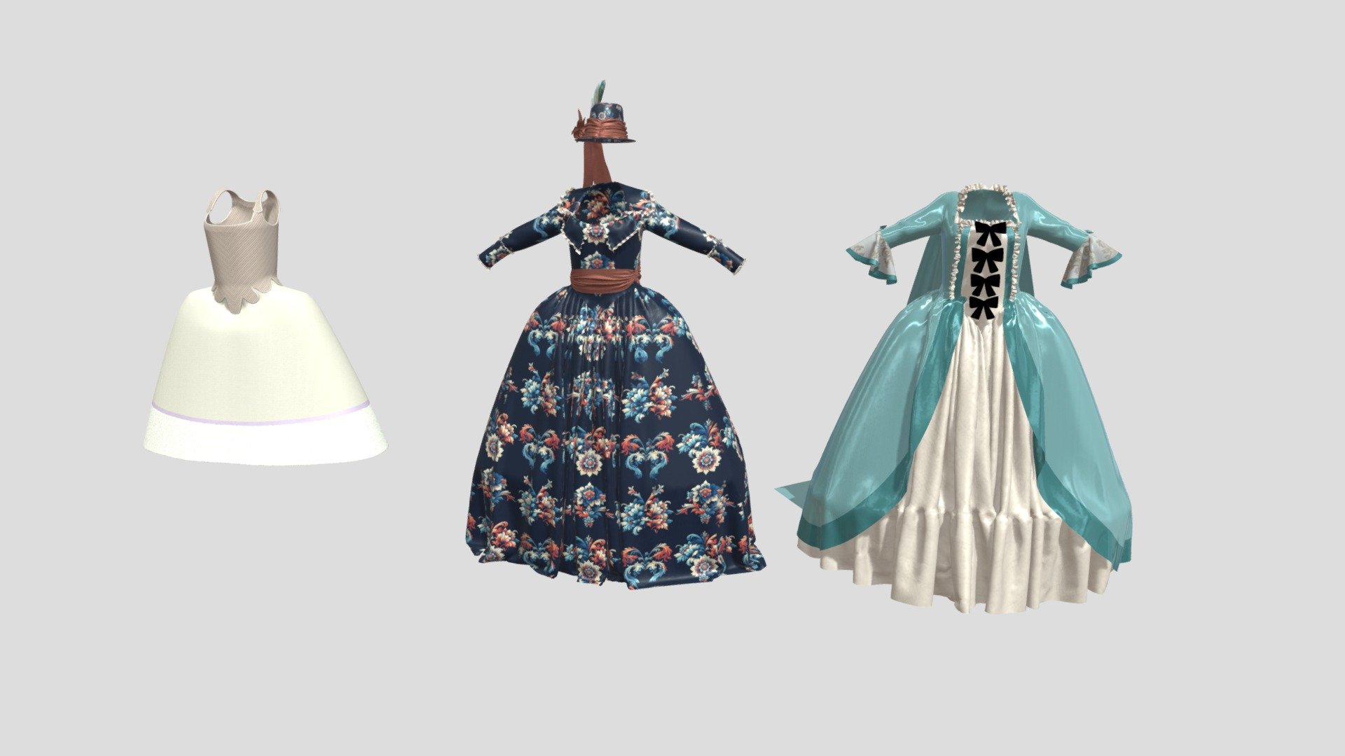 Georgian Outfits - Download Free 3D model by A9908244 [dcf368d] - Sketchfab