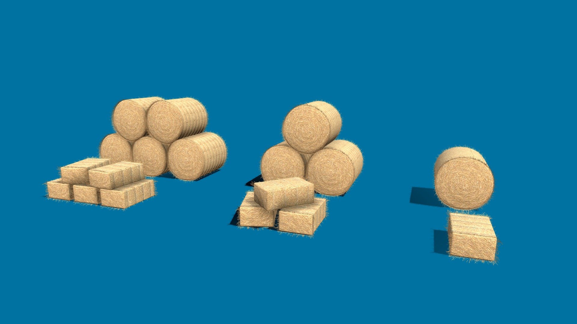 Hay bales - Buy Royalty Free 3D model by Aartee [dcf5aba] - Sketchfab Store