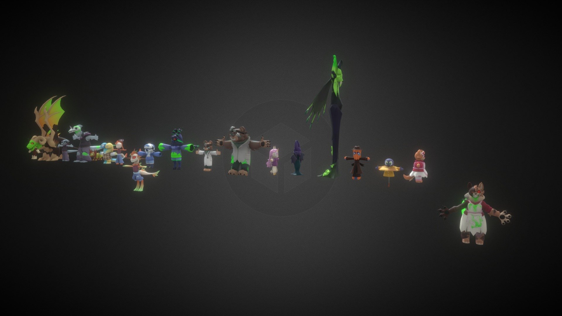 Toons Universe toons and some infecteds - Download Free 3D model by ...