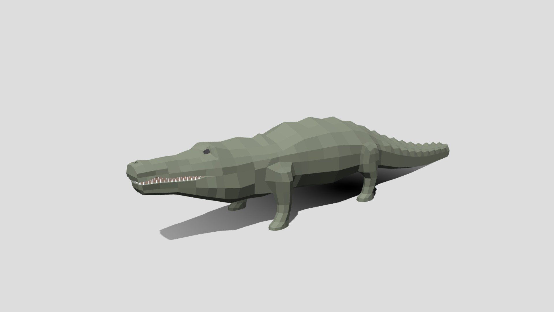 Low Poly Cartoon Crocodile - Buy Royalty Free 3D model by chroma3d ...