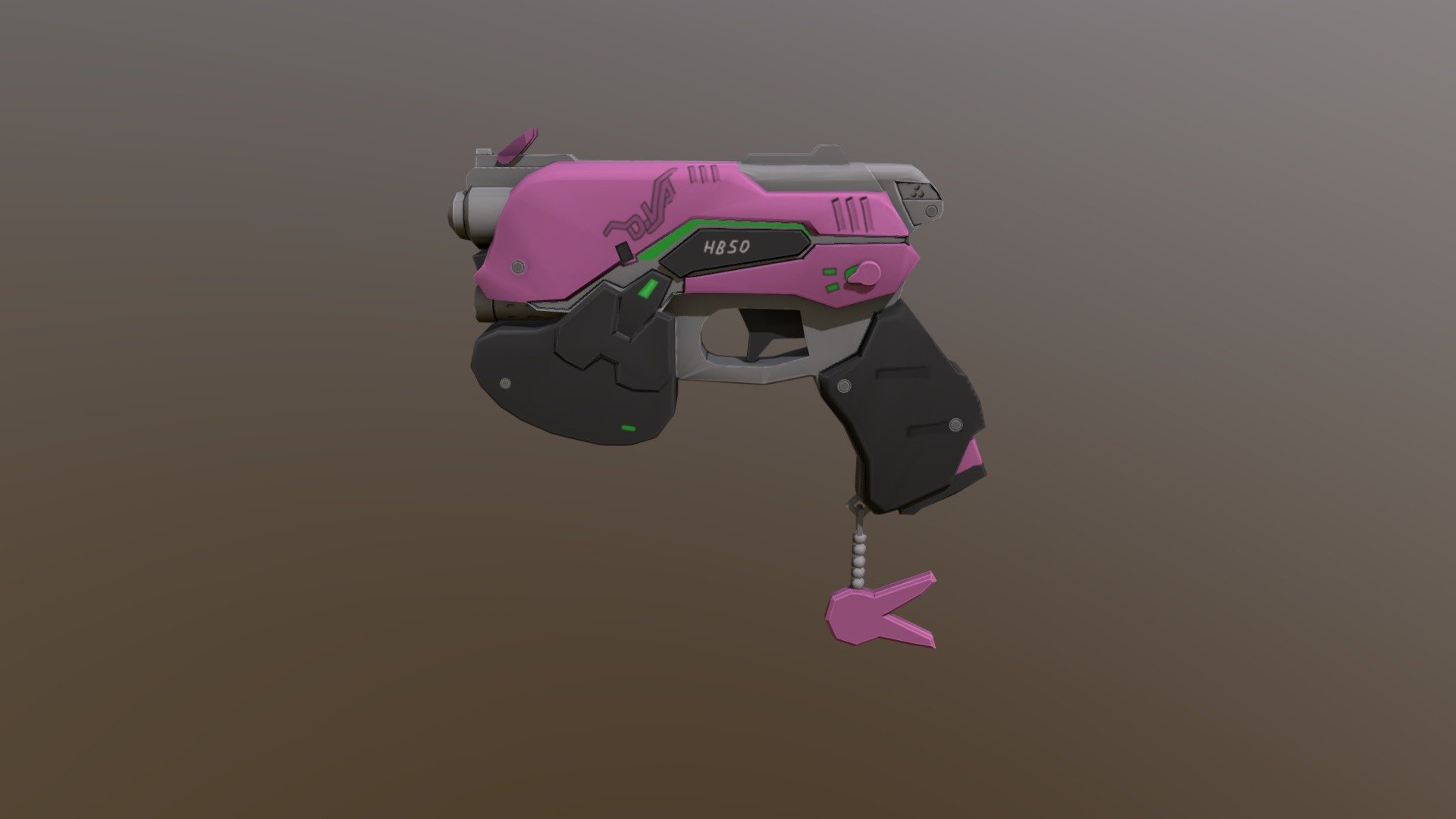 Dva's Pistol - 3D model by Cade_Hutchings [dcf6ce9] - Sketchfab